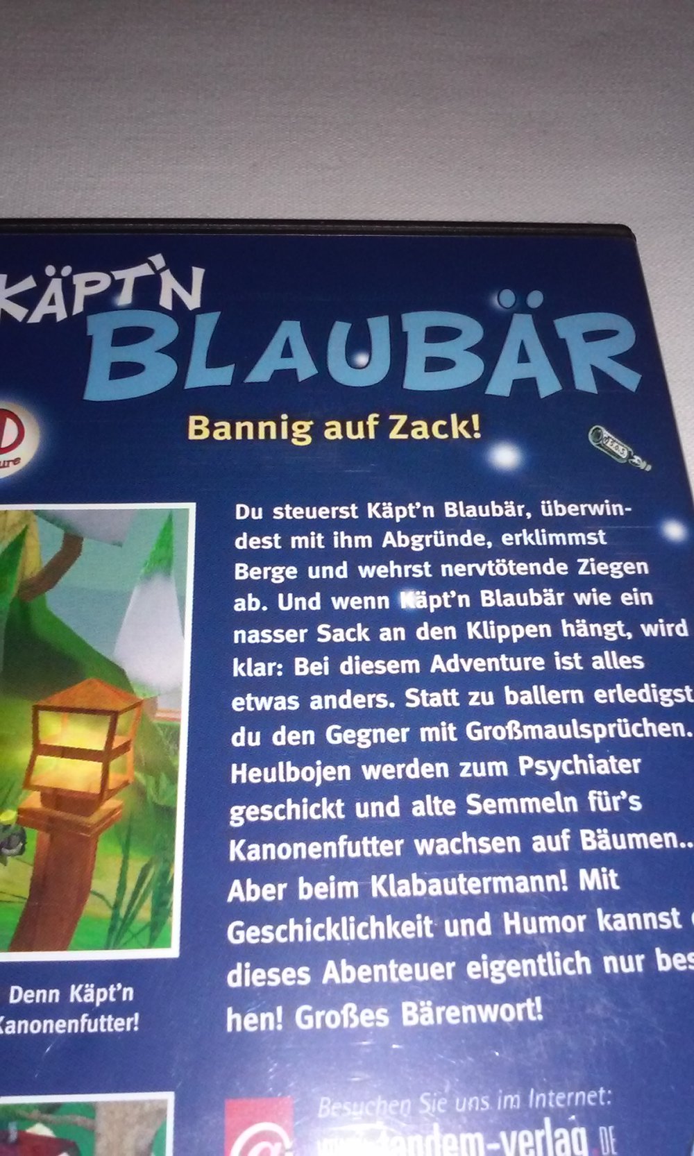 Käpt'n Blaubär - Bannig auf Zack! 3-D Adventure PC-Spiel CD-ROM ...