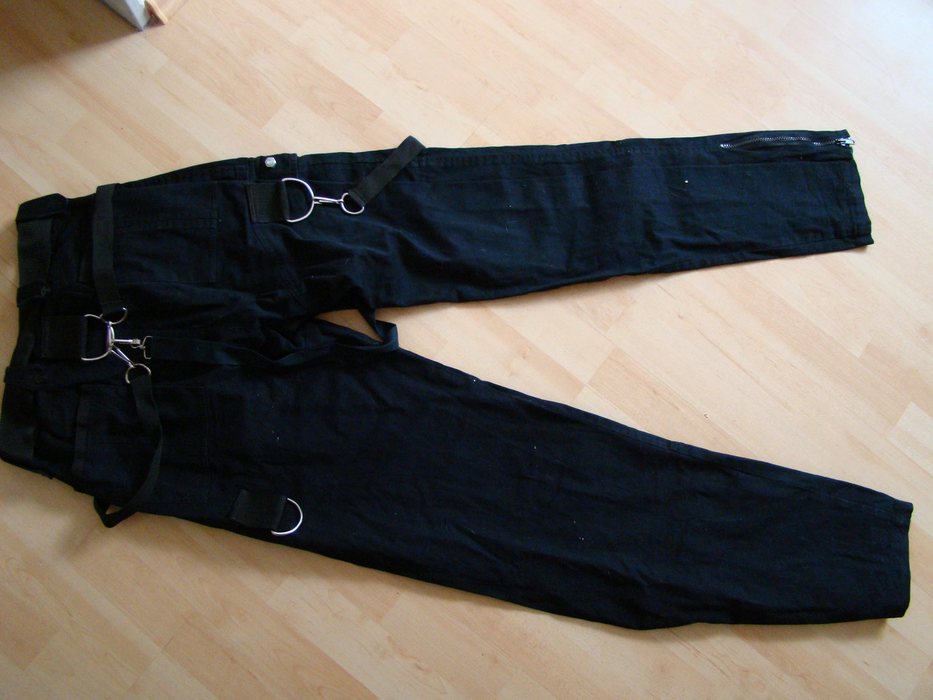 Hose, Bondage, Gothic, XtraX, Größe 32, schwarz, Cyber, Cybergothic ...