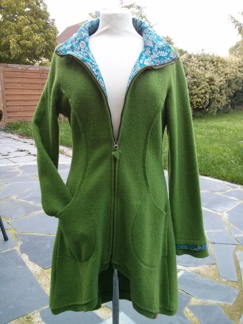 chapati design Mantel filz walkloden Winter warm Gr. M :: Kleiderkorb.de