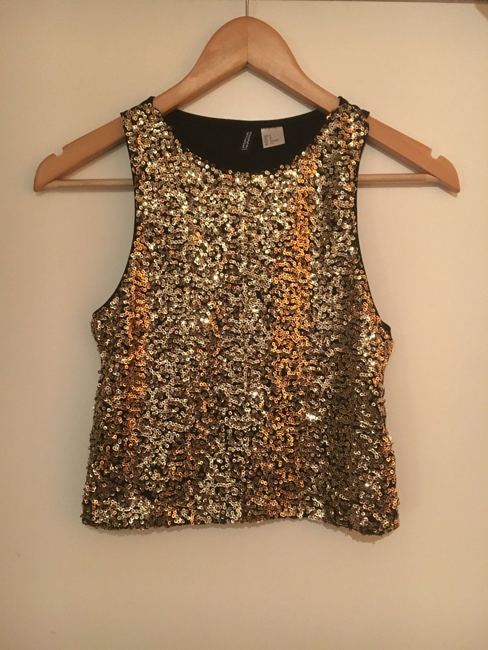 Glitzertop Gold H&M :: Kleiderkorb.de